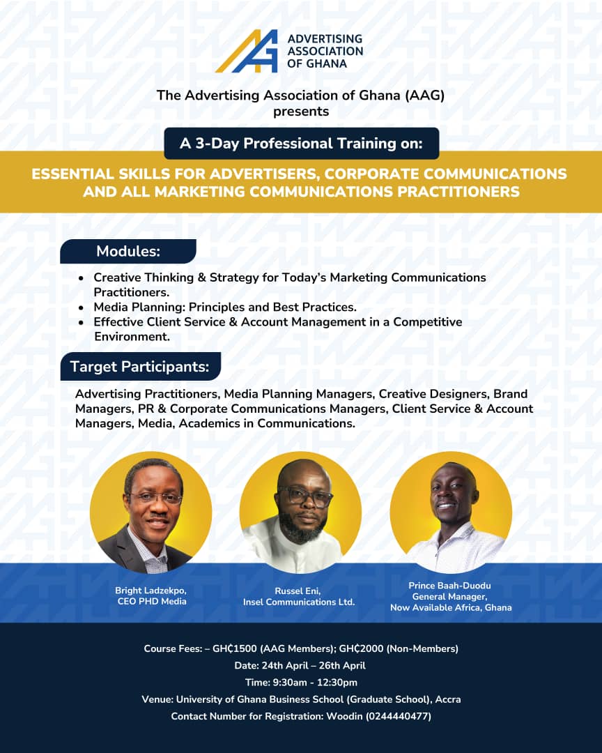 3 Days AAG Professional Training on Essential Skills - Advertising ...